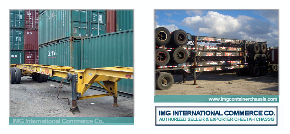 Used 40-45-48 Foot Extendable Container Chassis, IMG Internat Commerce