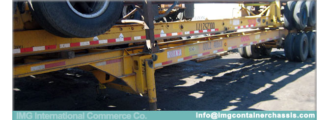 Used 40-45-48 Foot Extendable Container Chassis, IMG Internat Commerce